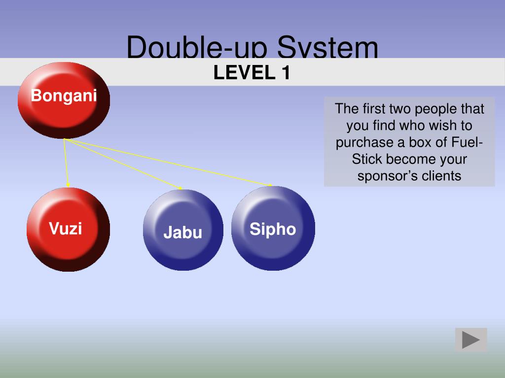 PPT - Double-up System PowerPoint Presentation, free download - ID:5164503