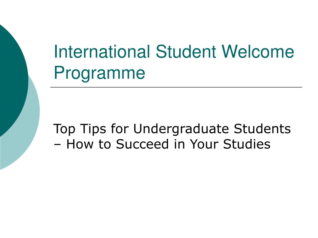 PPT - International Student Welcome Programme PowerPoint Presentation ...