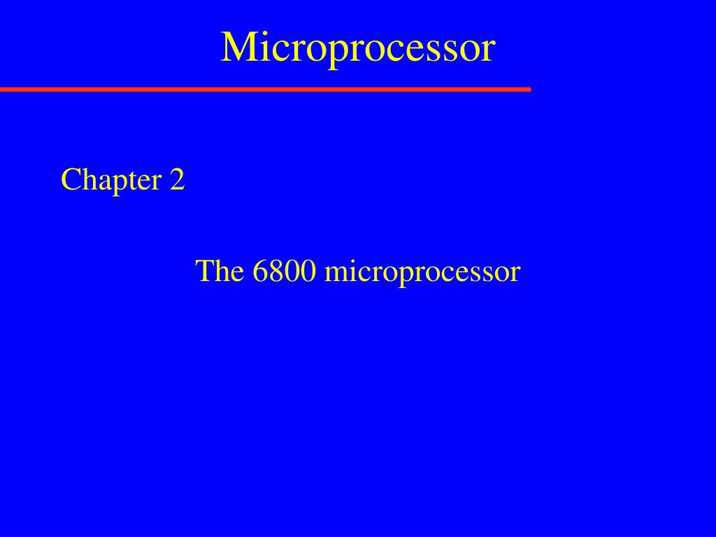 PPT - Microprocessor PowerPoint Presentation, free download - ID:5168444