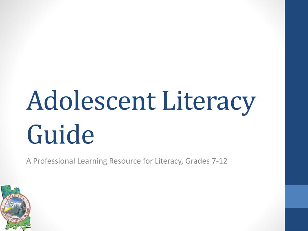 PPT - Adolescent Literacy Guide PowerPoint Presentation, free download ...