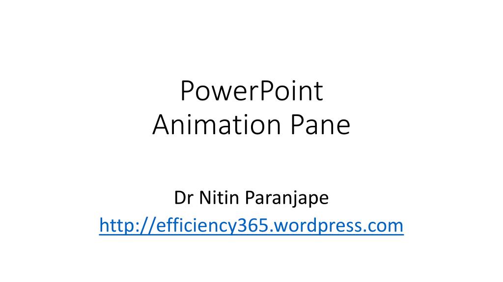 PPT - PowerPoint Animation Pane PowerPoint Presentation, free download ...