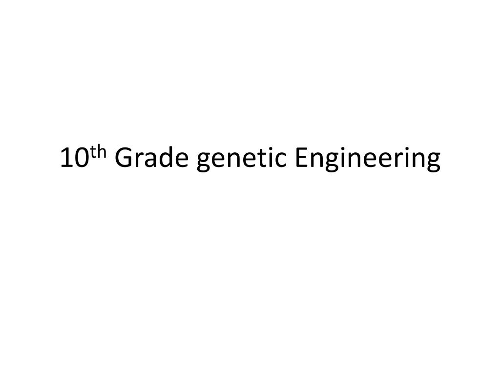 PPT - Introduction to Genetic Engineering: Understanding Gene Transfer ...