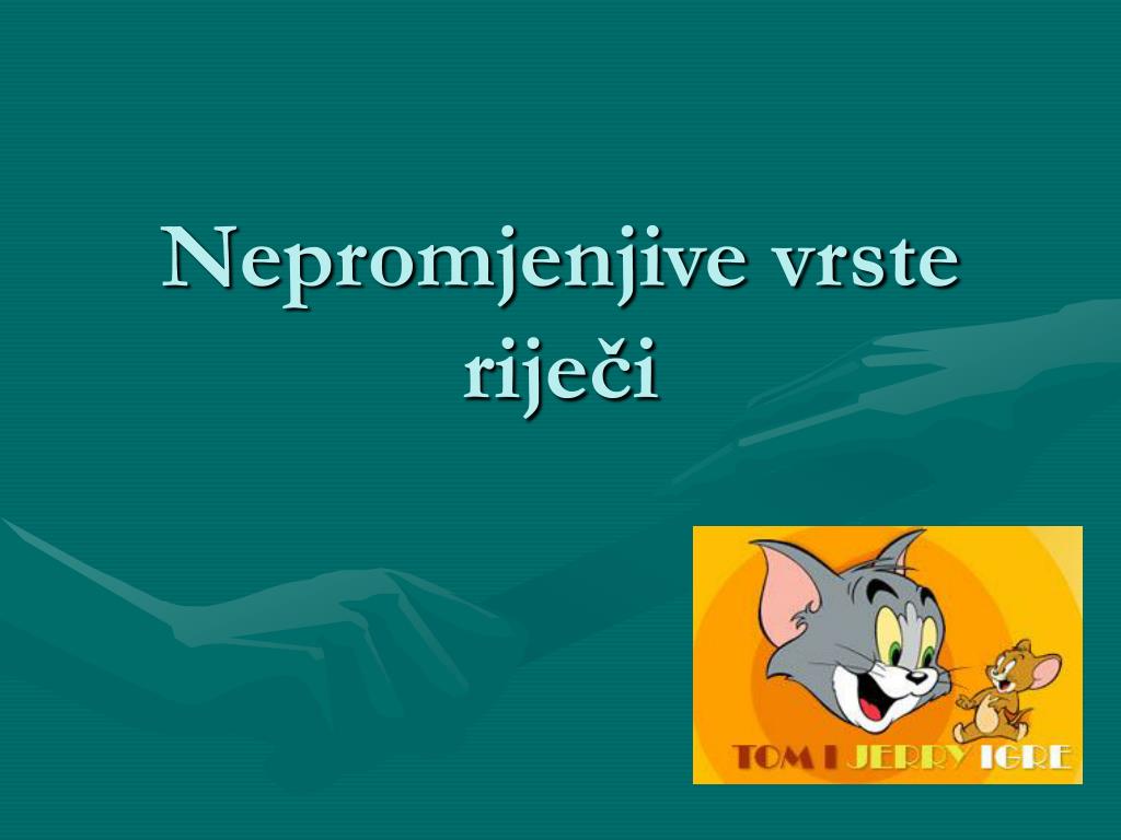 PPT - Nepromjenjive vrste riječi PowerPoint Presentation, free download ...