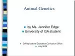 PPT - Genetics of Animal Breeding PowerPoint Presentation, free ...