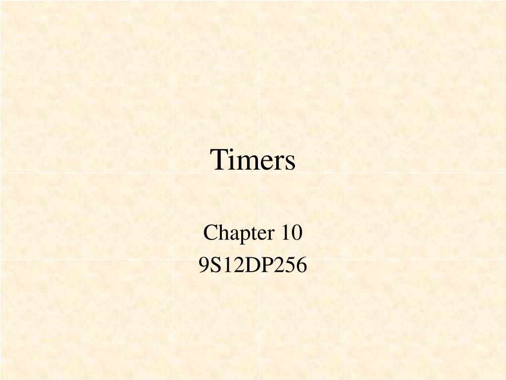 PPT - Timers PowerPoint Presentation, free download - ID:5178680