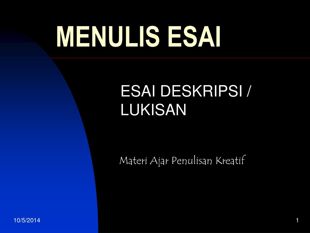 PPT - MENULIS ESAI PowerPoint Presentation, free download - ID:5181873