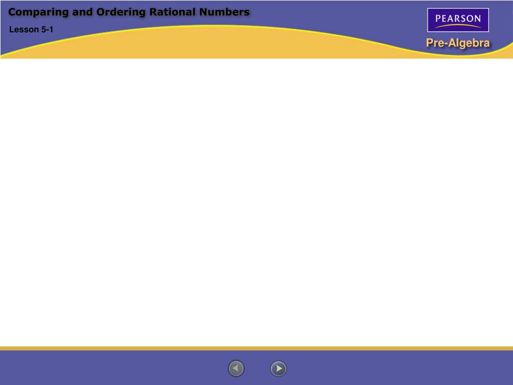 PPT - Comparing and Ordering Rational Numbers PowerPoint Presentation ...