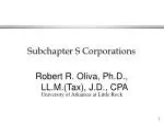 PPT - Subchapter S Corporation PowerPoint Presentation, free download ...