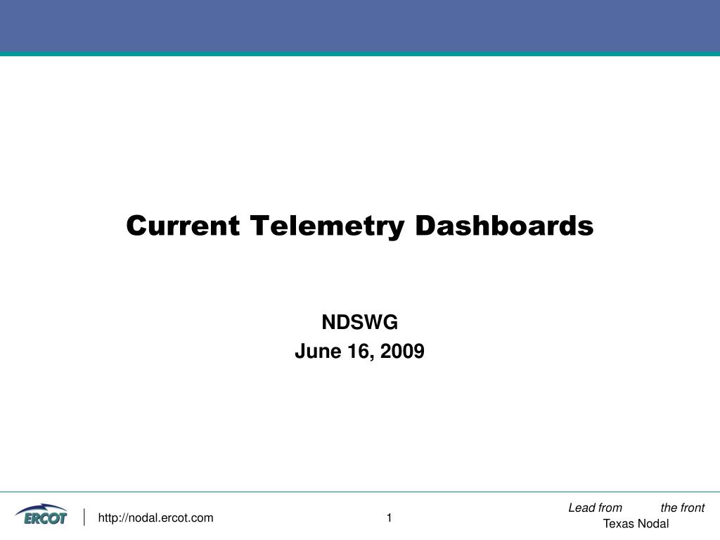 PPT - Current Telemetry Dashboards PowerPoint Presentation, free ...