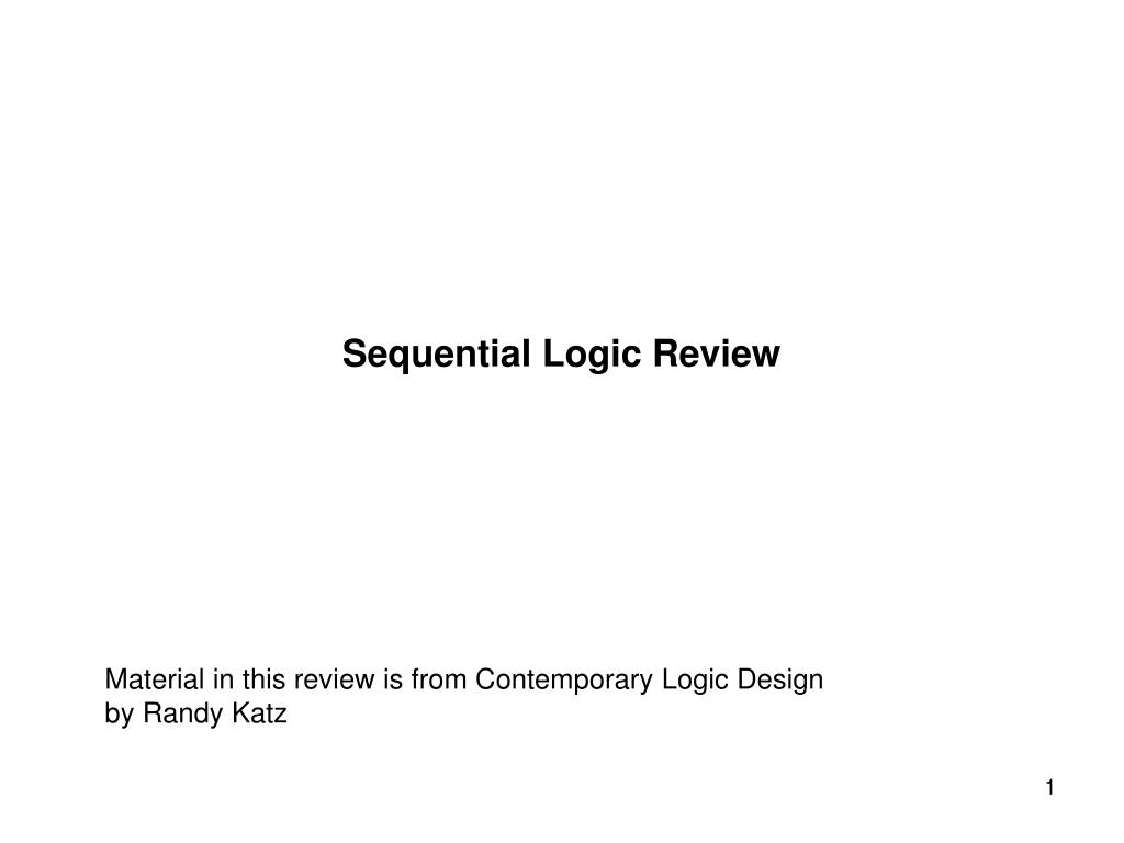 PPT - Sequential Logic Review PowerPoint Presentation, free download ...