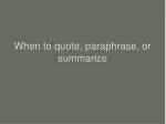 PPT - Direct Quote vs. Paraphrase PowerPoint Presentation, free ...