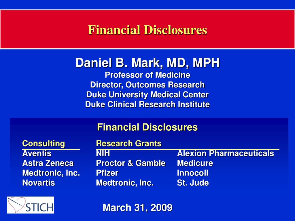PPT - Financial Disclosures PowerPoint Presentation, free download - ID ...