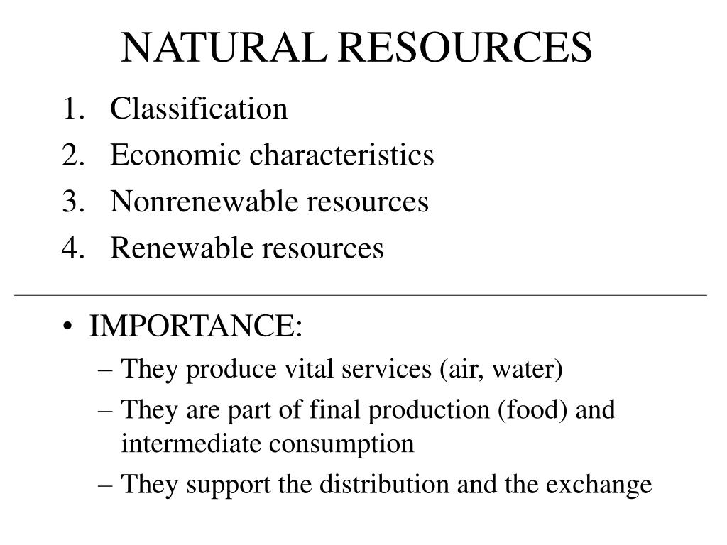 PPT - NATURAL RESOURCES PowerPoint Presentation, free download - ID:5187465