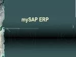 PPT - mySAP – an Introduction PowerPoint Presentation, free download ...