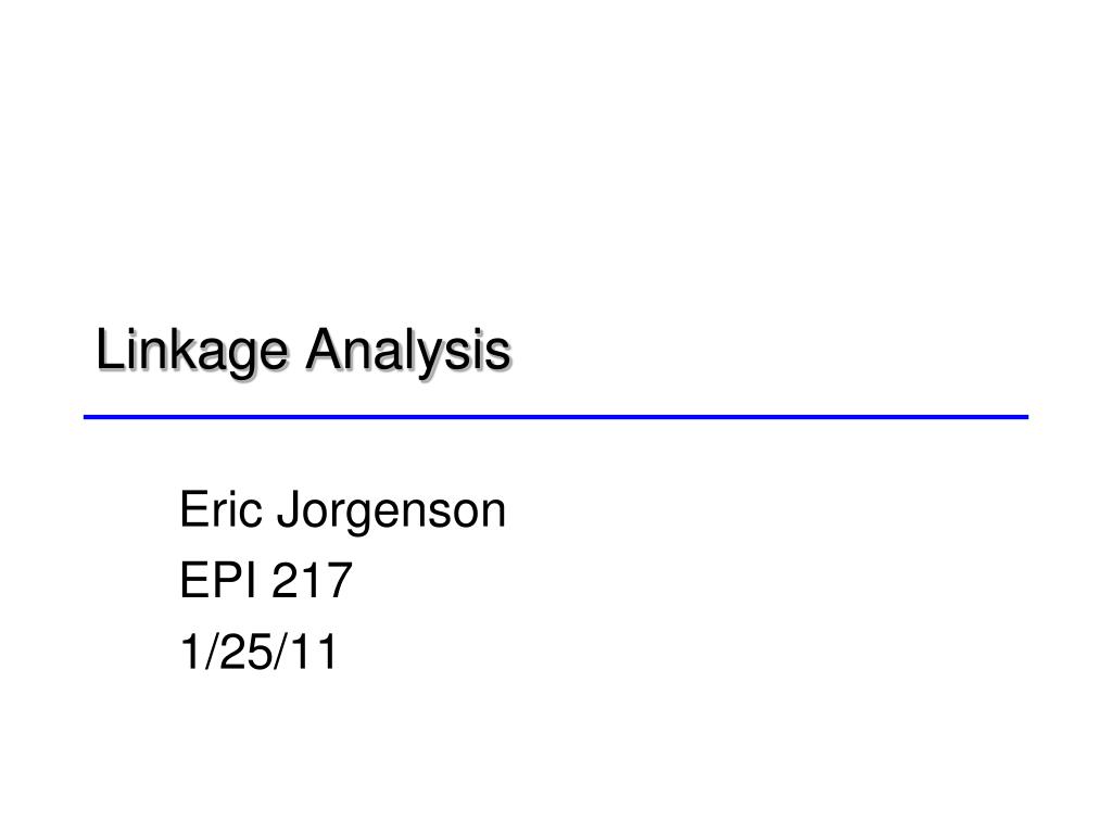 PPT - Linkage Analysis PowerPoint Presentation, free download - ID:5189908