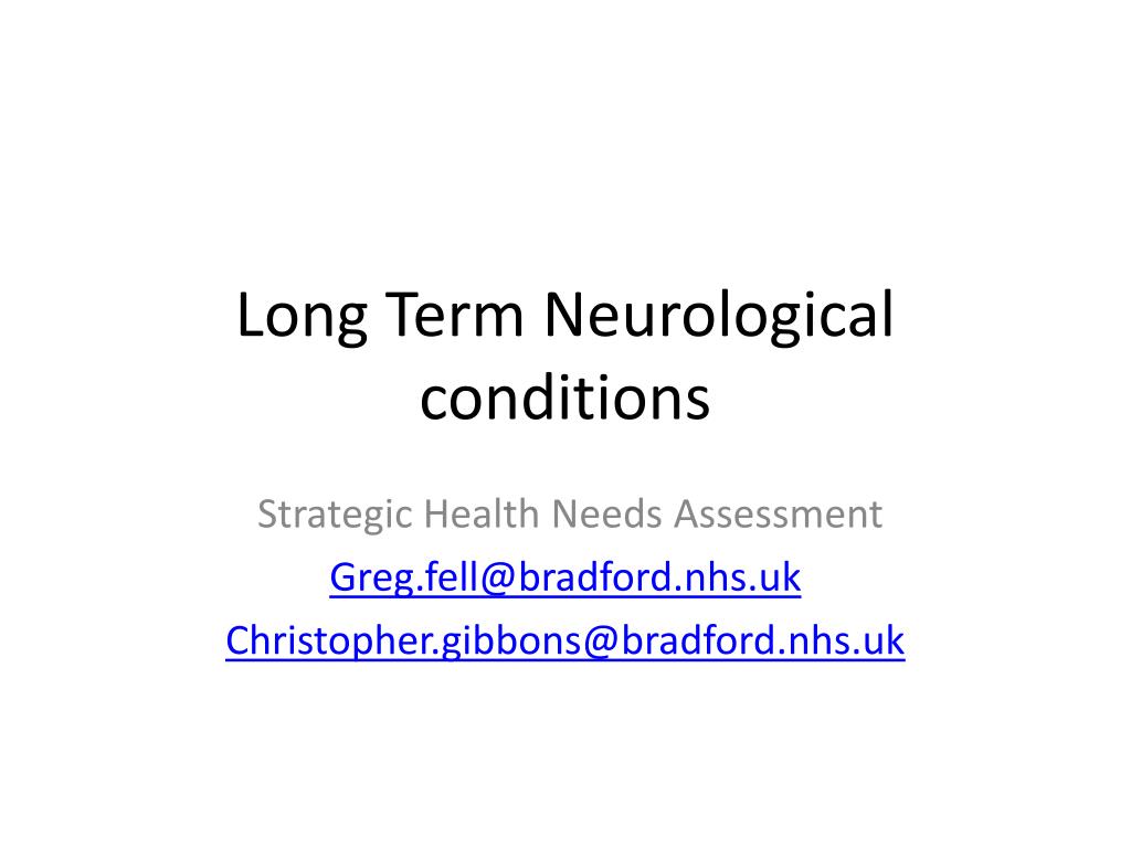 PPT - Long Term Neurological conditions PowerPoint Presentation, free ...