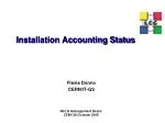 PPT - INSTALLATION STATUS REPORT PowerPoint Presentation, free download ...