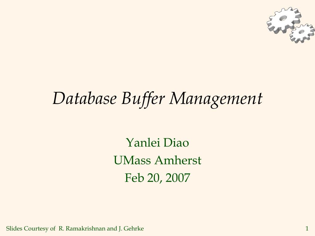 PPT - Database Buffer Management PowerPoint Presentation, free download - ID:5190692