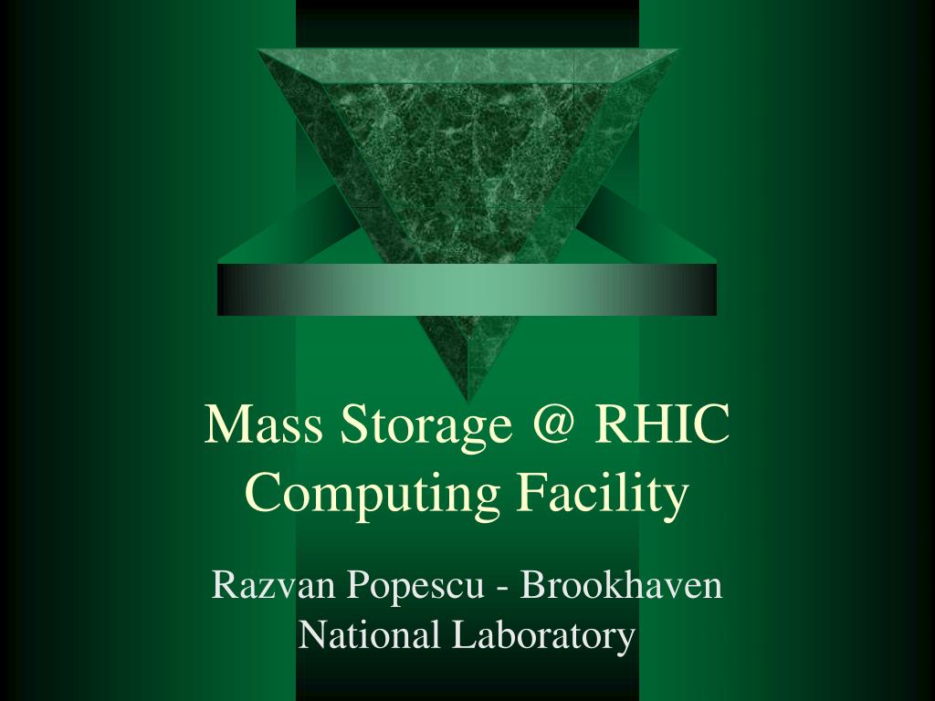 PPT - Mass Storage @ RHIC Computing Facility PowerPoint Presentation ...