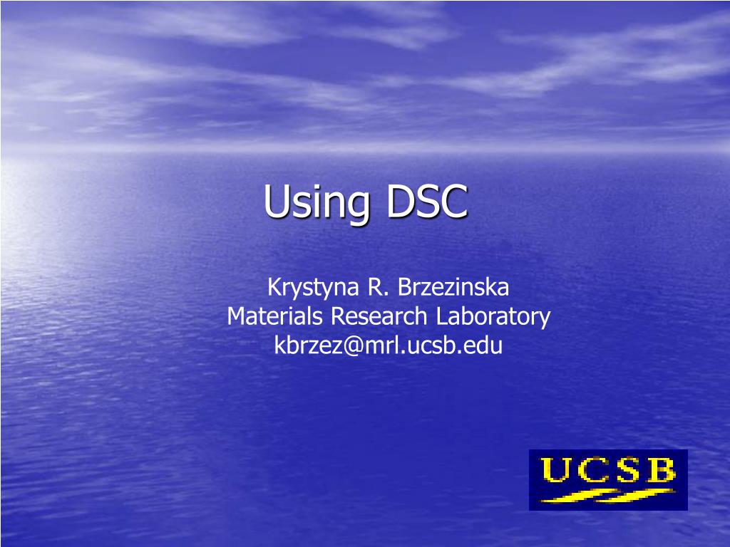 PPT - Using DSC PowerPoint Presentation, free download - ID:5191046