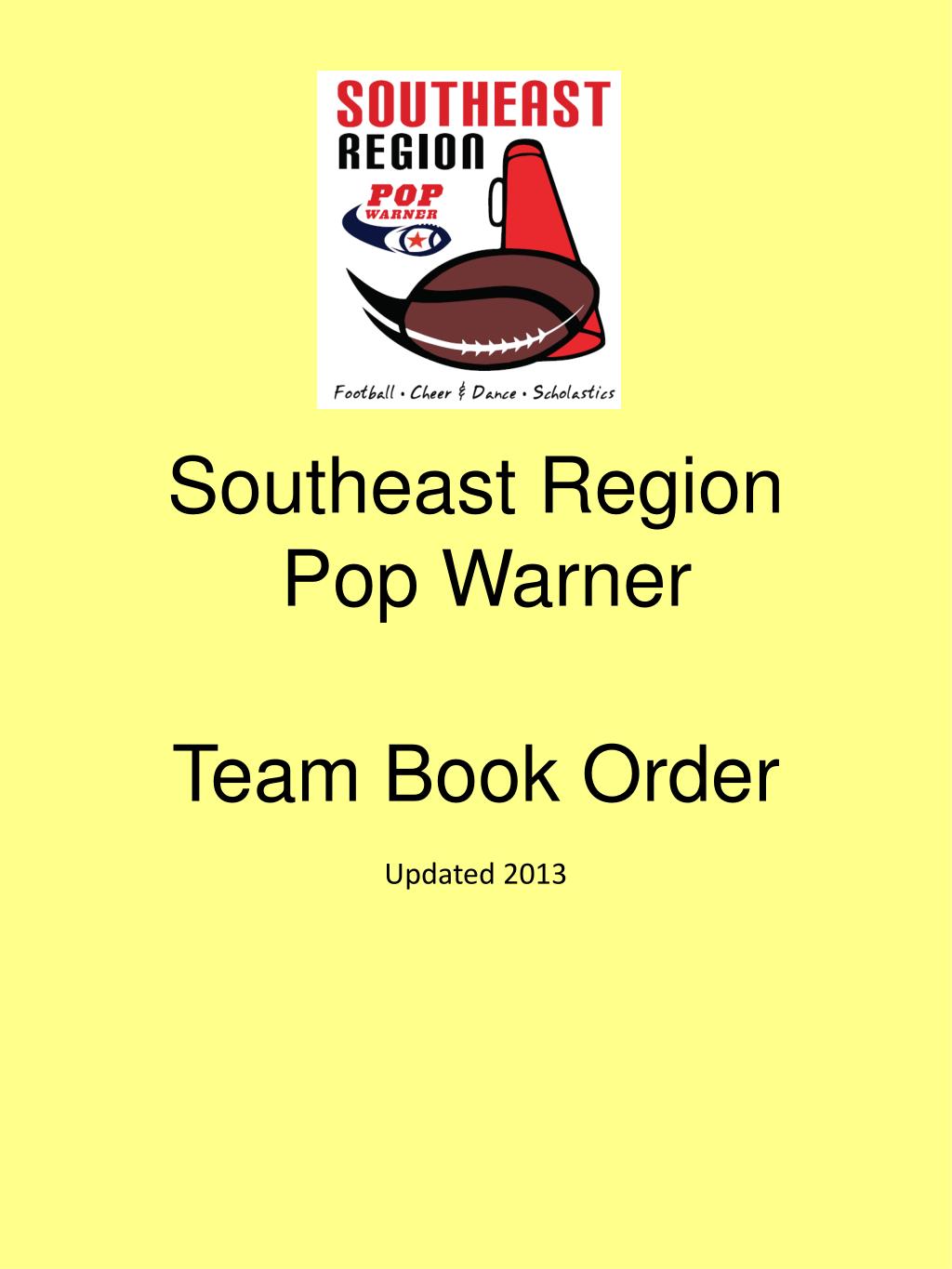 PPT - Southeast Region Pop Warner PowerPoint Presentation, free ...