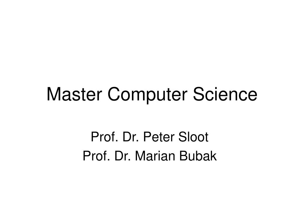 PPT - Master Computer Science PowerPoint Presentation, free download ...