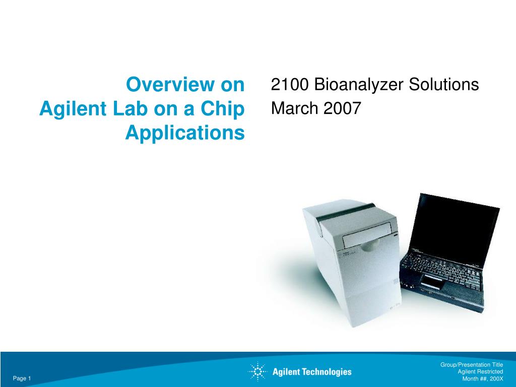 PPT - Overview on Agilent Lab on a Chip Applications PowerPoint ...