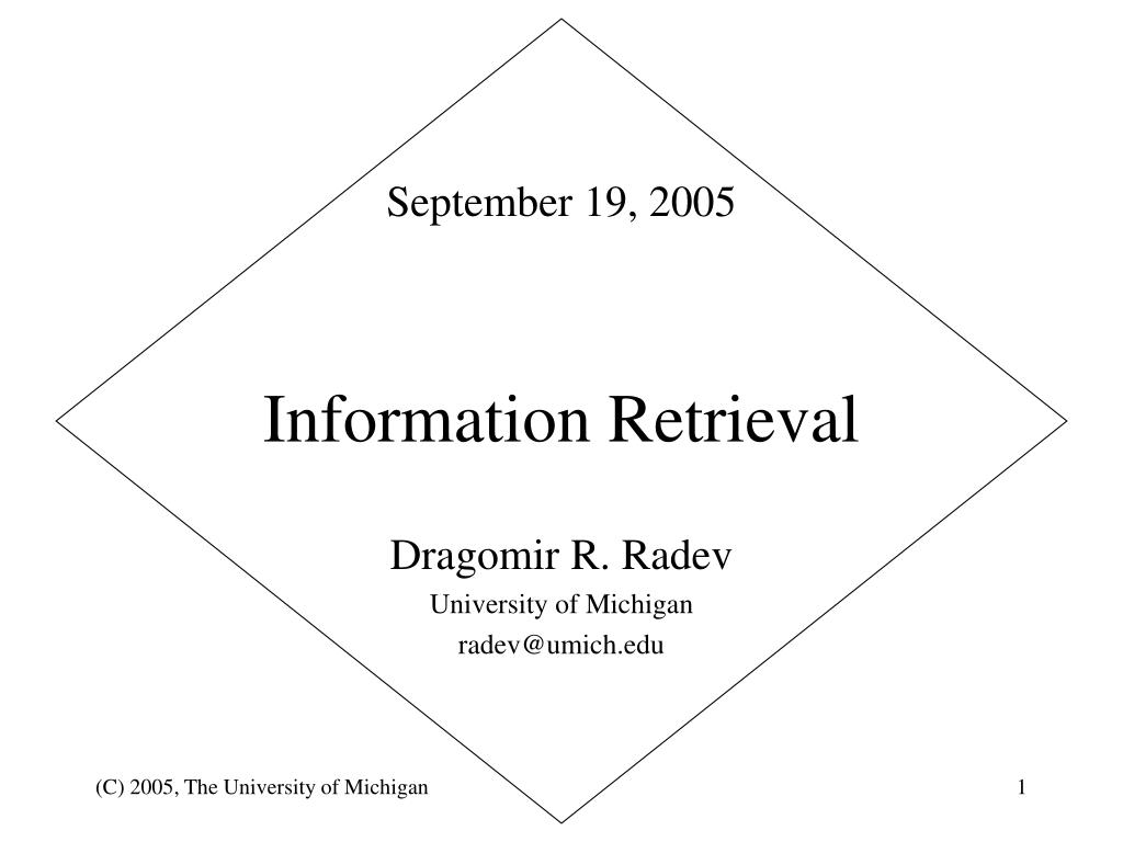 PPT - Information Retrieval PowerPoint Presentation, free download - ID ...