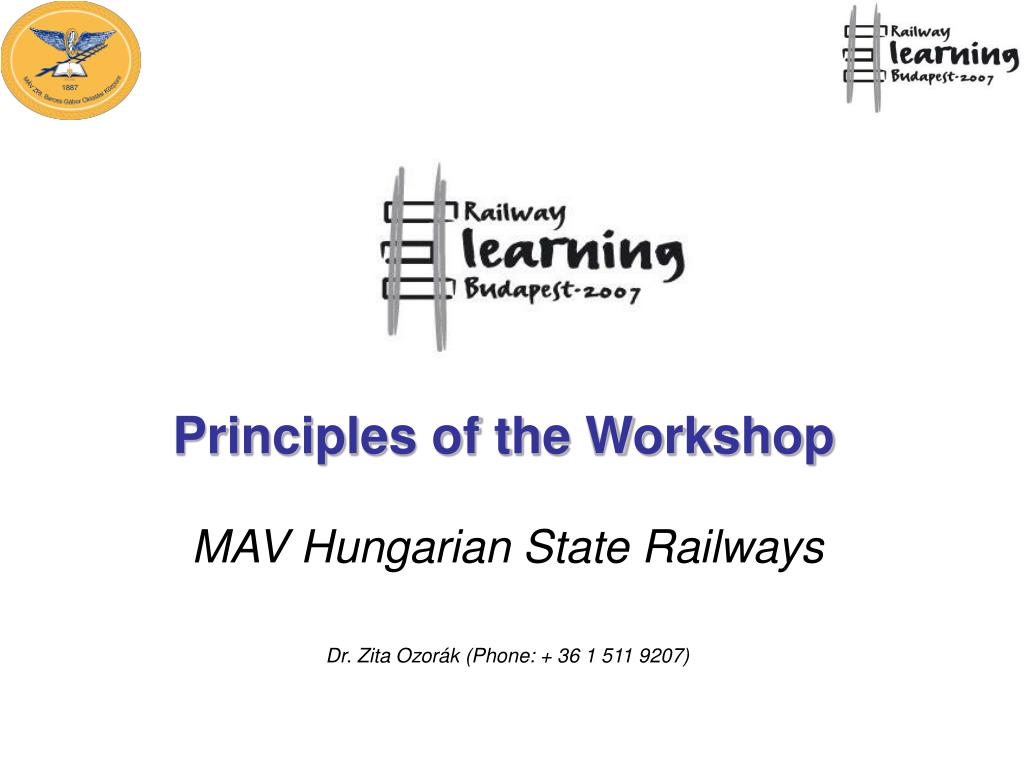 PPT - Principles of the Workshop PowerPoint Presentation, free download ...