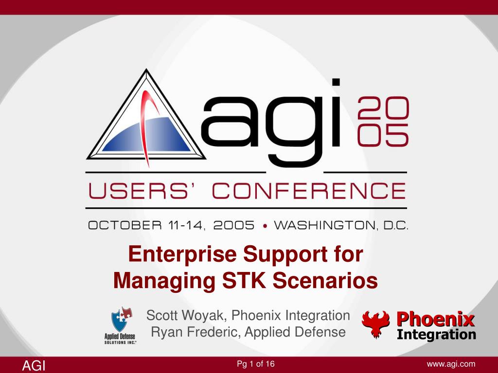 PPT - Enterprise Support for Managing STK Scenarios PowerPoint ...