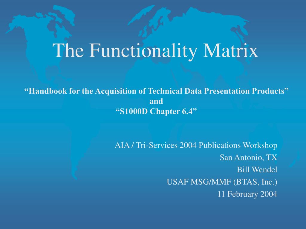 PPT - The Functionality Matrix PowerPoint Presentation, free download - ID:5203291