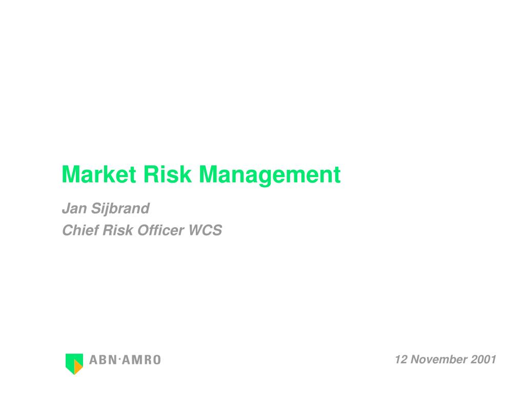 PPT - Market Risk Management PowerPoint Presentation, free download ...