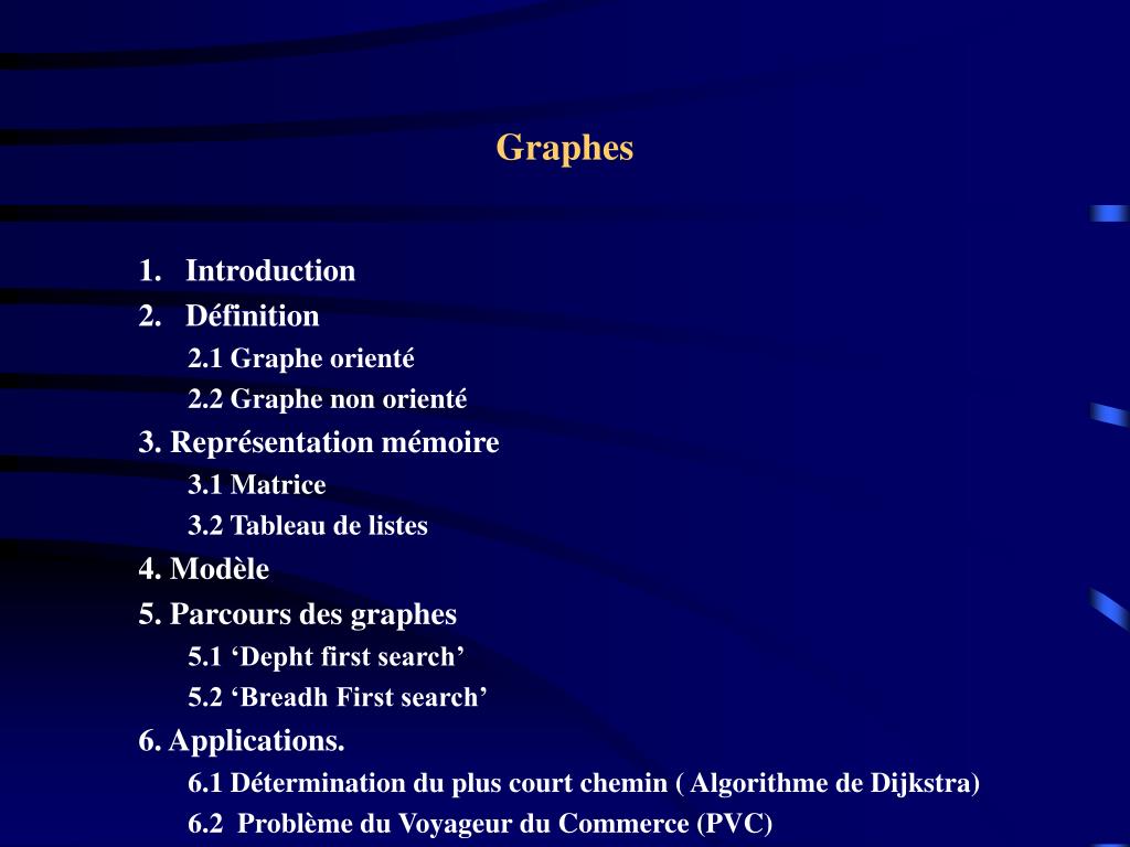 PPT - Graphes PowerPoint Presentation, free download - ID:5205068