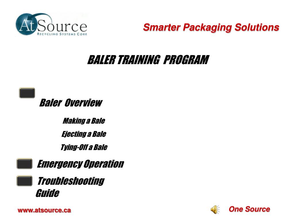 PPT - BALER TRAINING PROGRAM PowerPoint Presentation, free download ...