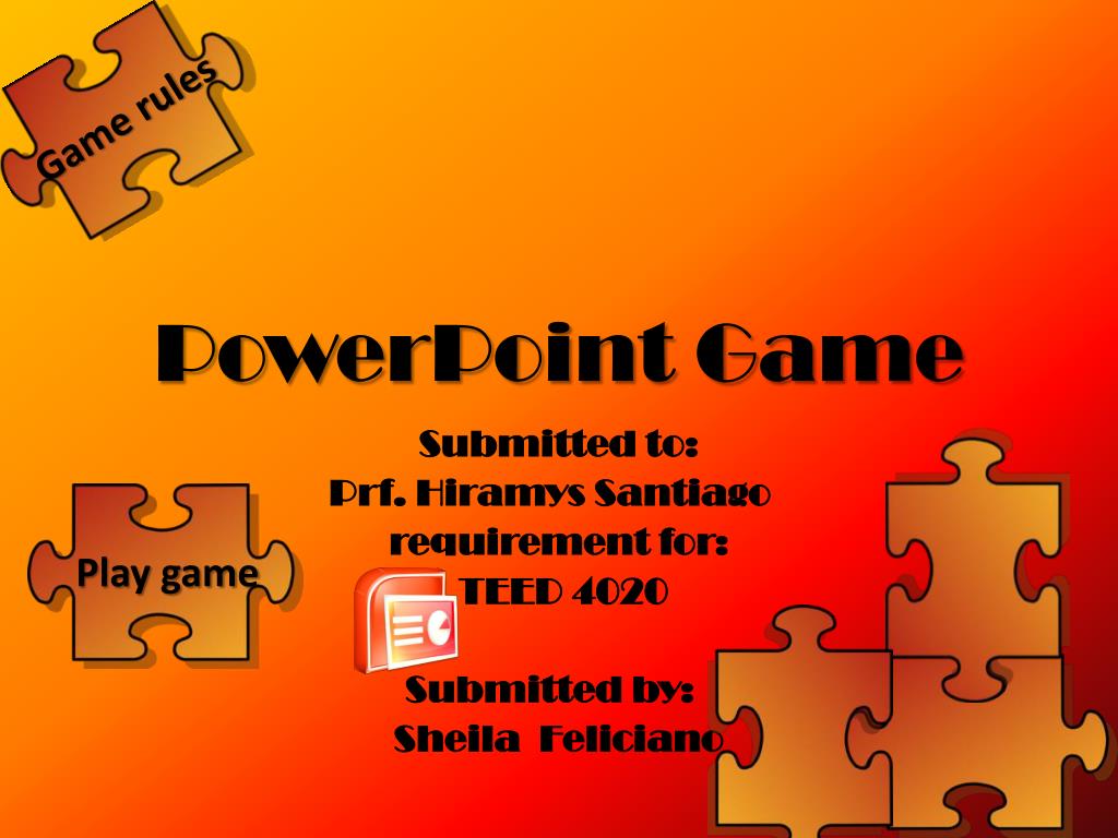 PPT - PowerPoint Game PowerPoint Presentation, free download - ID:5215092