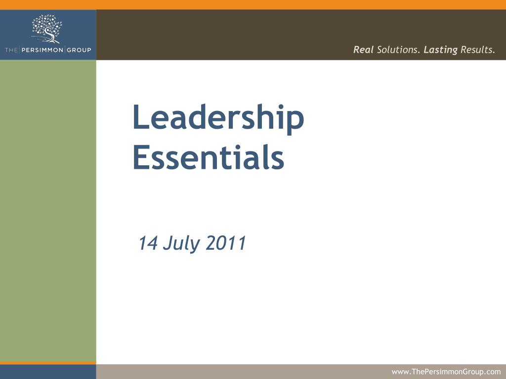 PPT - Leadership Essentials PowerPoint Presentation, free download - ID ...