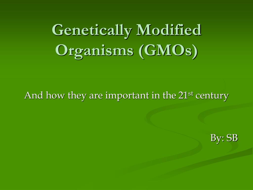 PPT - Genetically Modified Organisms (GMOs) PowerPoint Presentation ...