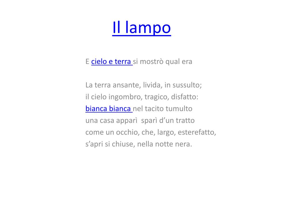 PPT - Il lampo PowerPoint Presentation, free download - ID:5222108