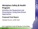 PPT - Workplace Safety and Health Program PowerPoint Presentation, free ...