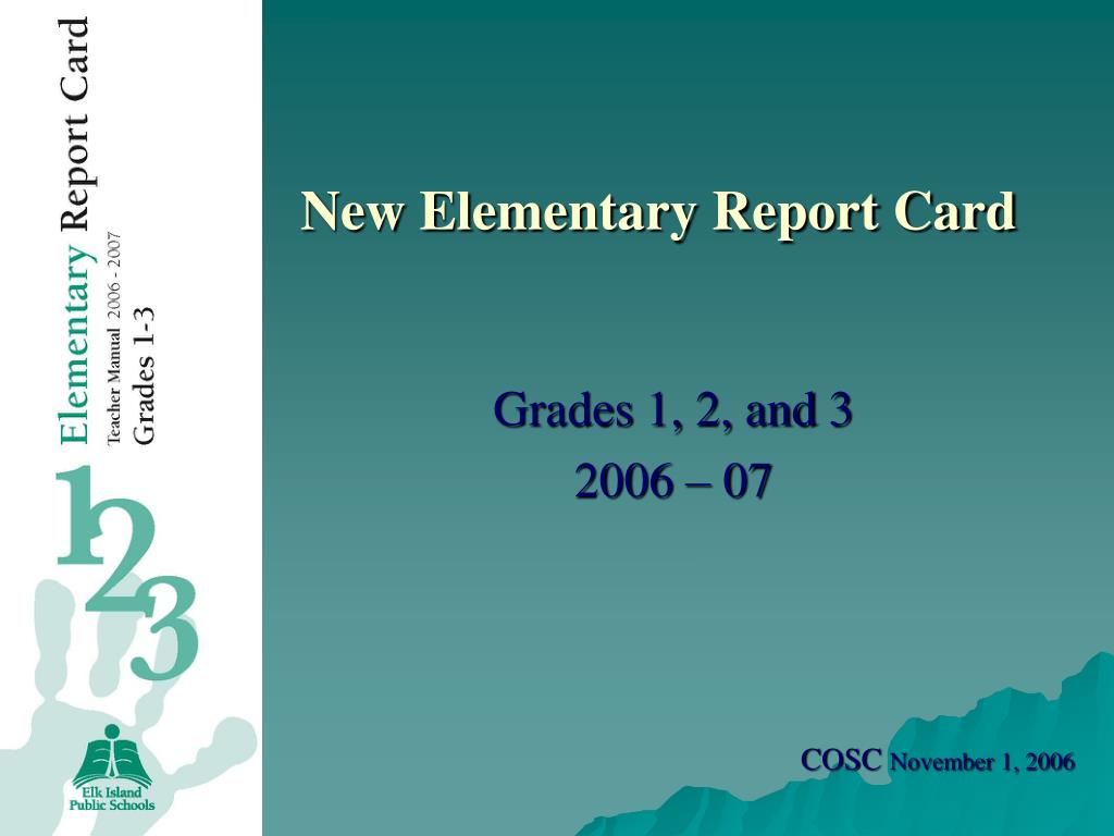 PPT - New Elementary Report Card PowerPoint Presentation, free download ...