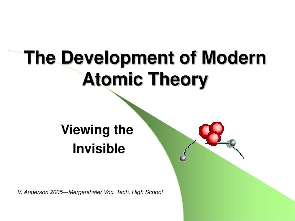 PPT - The Development of Modern Atomic Theory PowerPoint Presentation ...