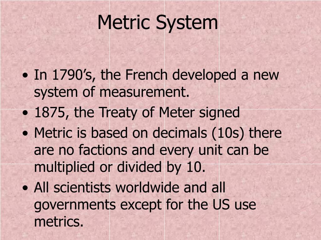 PPT - Understanding the Metric System: A Comprehensive Overview ...