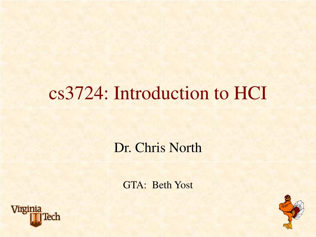 PPT - cs3724: Introduction to HCI PowerPoint Presentation, free ...