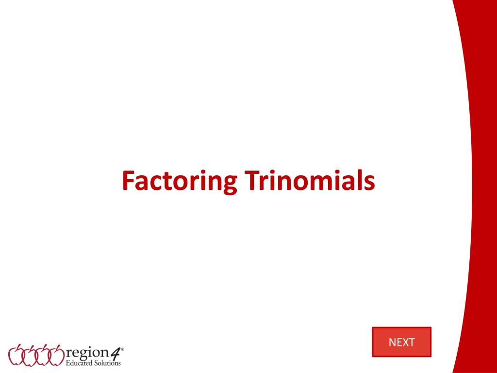 PPT - Factoring Trinomials PowerPoint Presentation, free download - ID ...