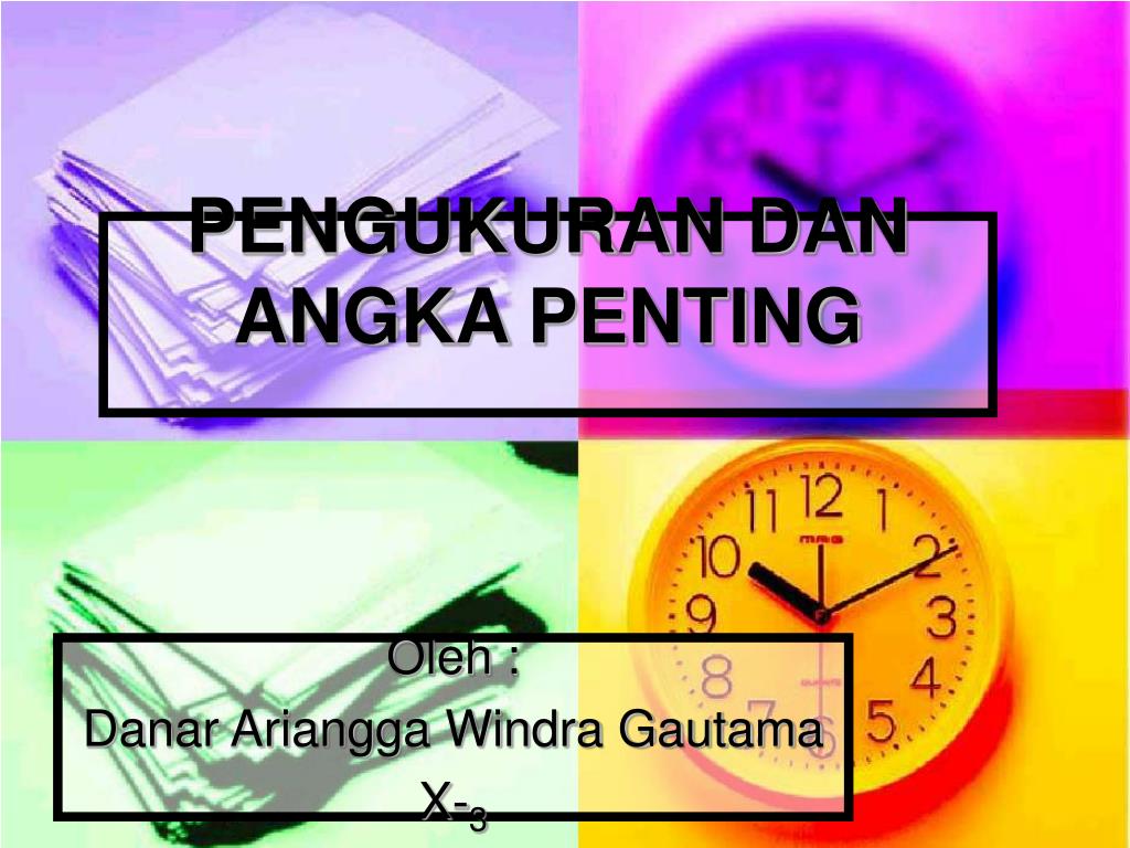 PPT - PENGUKURAN DAN ANGKA PENTING PowerPoint Presentation, free ...