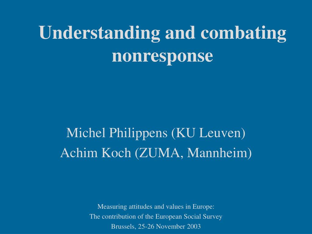 PPT - Understanding and combating nonresponse PowerPoint Presentation, free download - ID:5242324