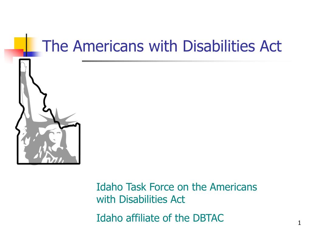 PPT - The Americans with Disabilities Act PowerPoint Presentation, free ...