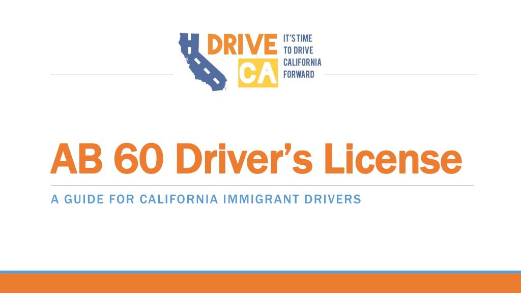 PPT - AB 60 Driver’s License PowerPoint Presentation, free download ...
