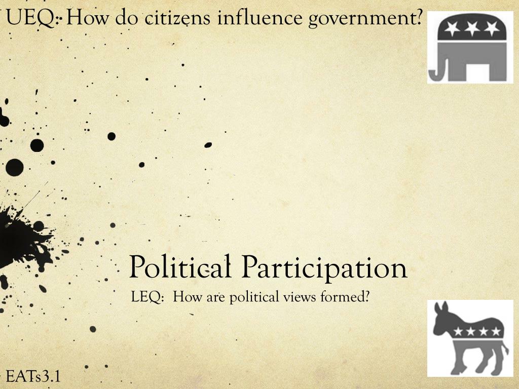 PPT - Political Participation PowerPoint Presentation, free download ...