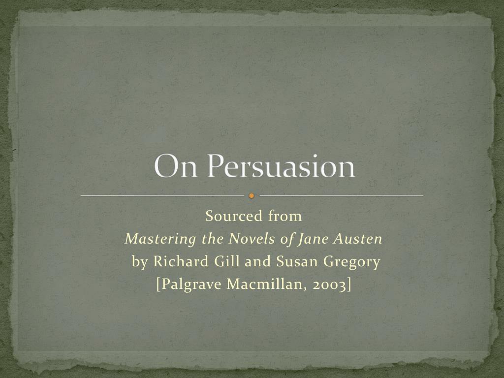 PPT - On Persuasion PowerPoint Presentation, free download - ID:5244541
